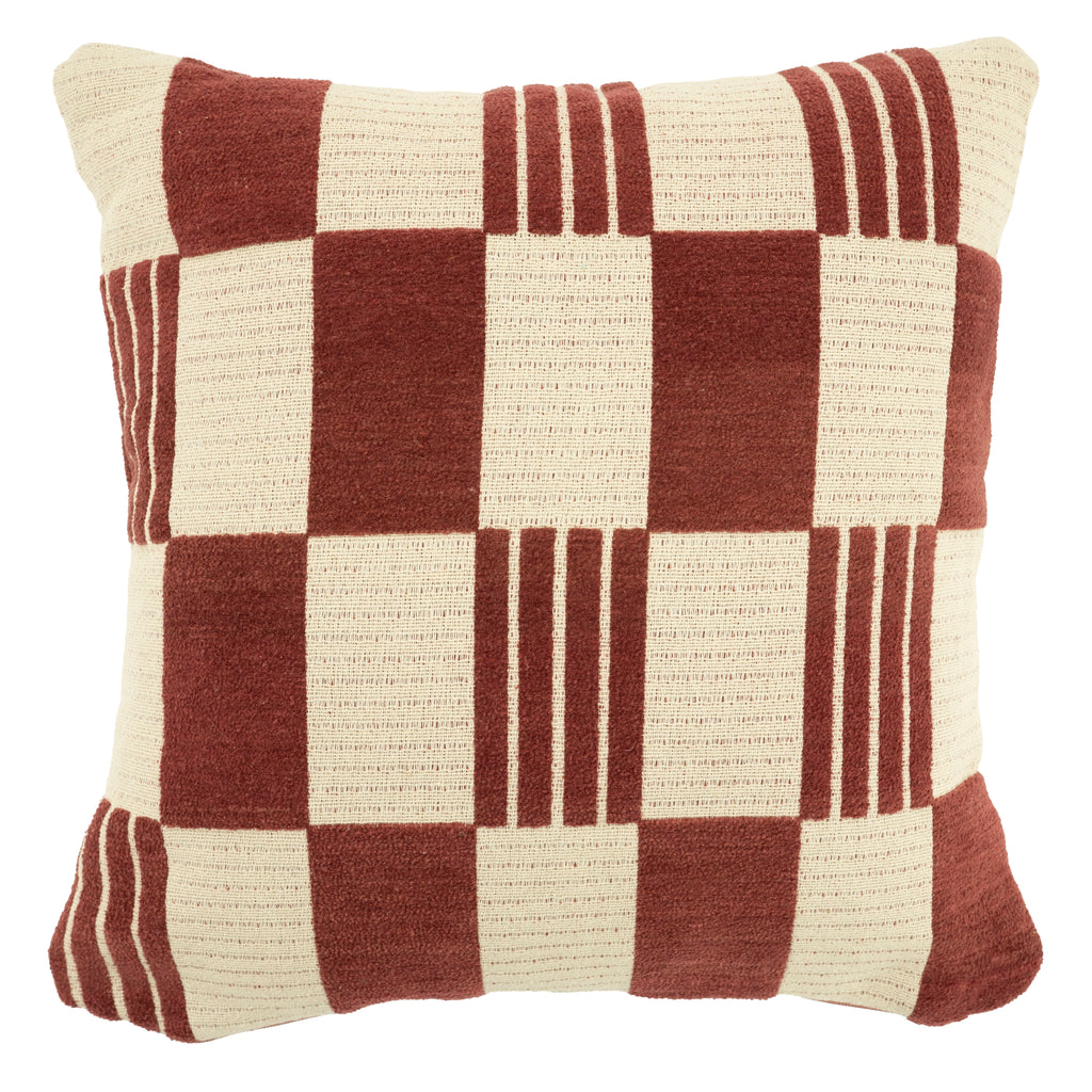 Kussen Twist - Burgundy - 45x45 cm (per set van 2) – Bright Living
